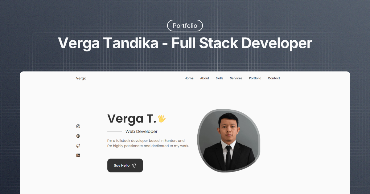 Verga T. — Fullstack Developer | Backend Specialist & API Architect